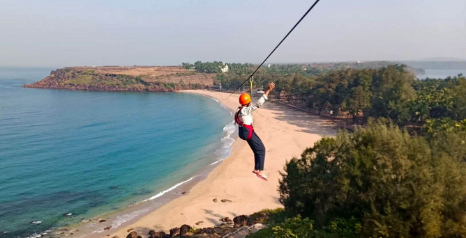 Fly High with Devgad Zipline – Book Your Adventure Now - Sea Water Sports